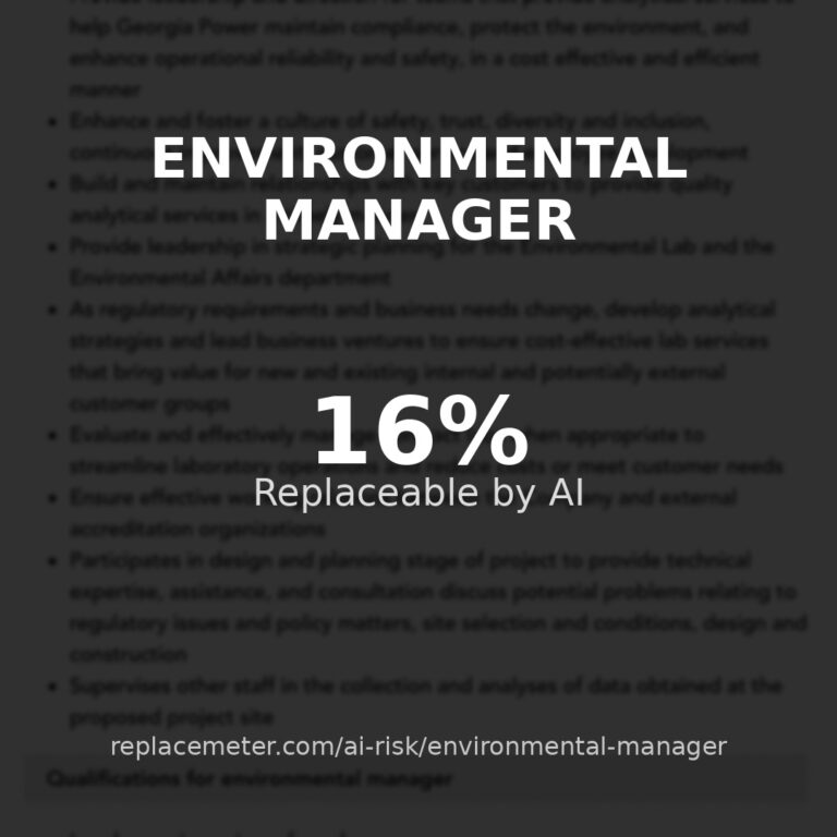 Environmental manager - Replacemeter